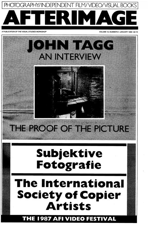 Practicing Theories an Interview with John Tagg | Afterimage ...