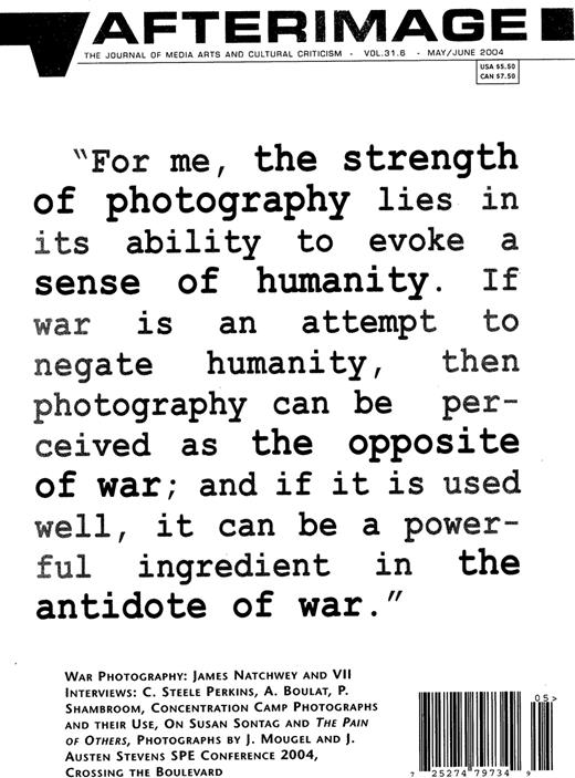 Against Photography Susan Sontag and the Violent Image | Afterimage ...