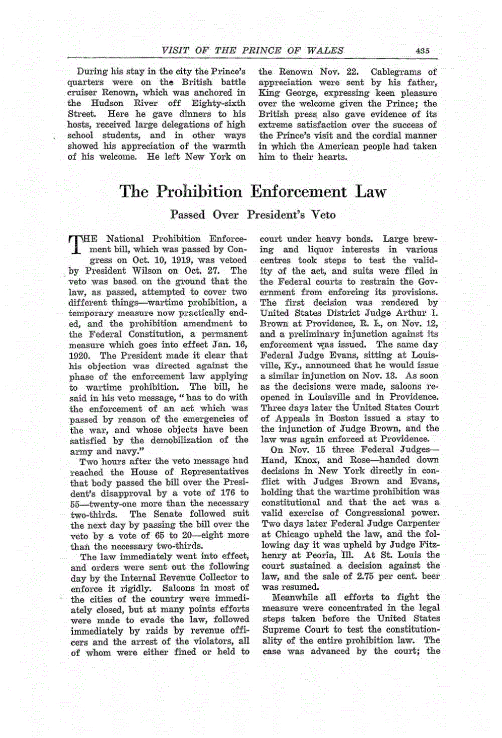 The Prohibition Enforcement Law | Current History | University of ...