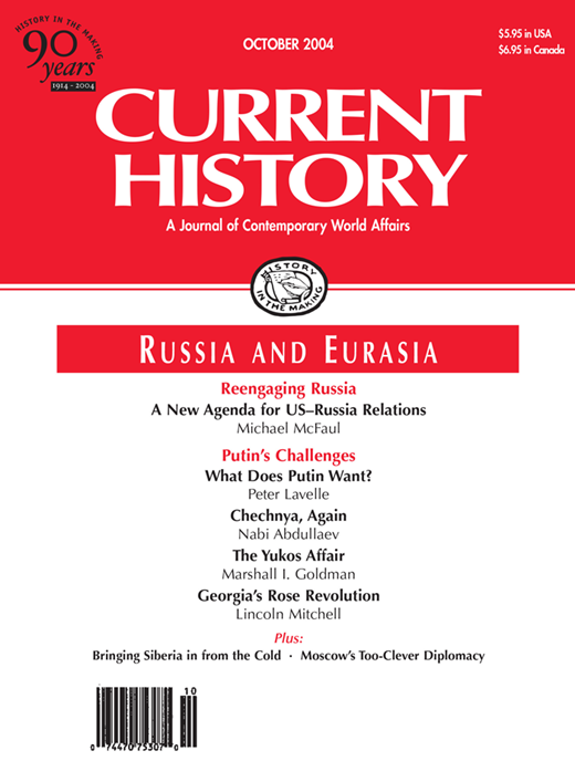 Chechnya Ten Years Later | Current History | University of California Press