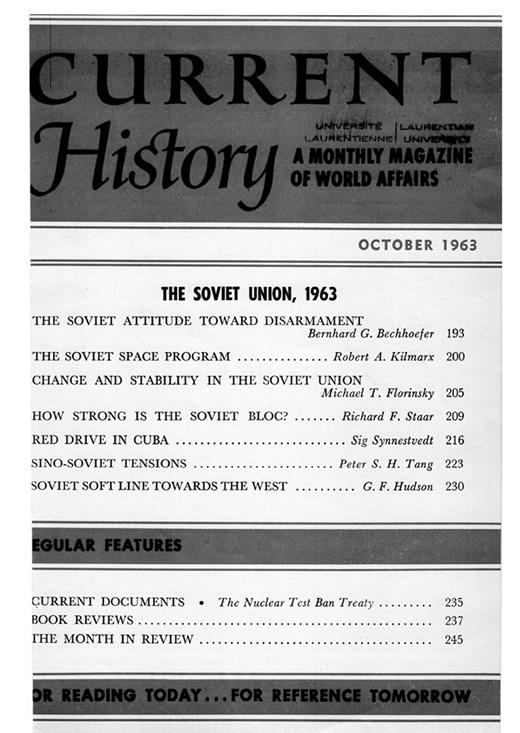 How Strong is the Soviet Bloc? | Current History | University of ...