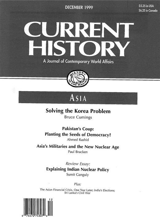 Pakistan’s Coup | Current History | University of California Press