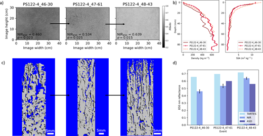 Evolution of the microstructure and reflectance of the surface ...