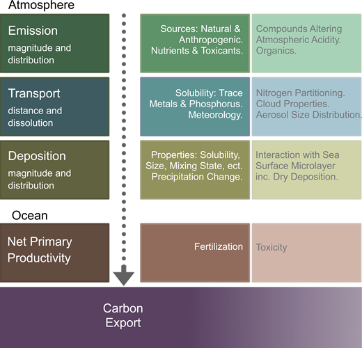 An aerosol odyssey: Navigating nutrient flux changes to marine ...