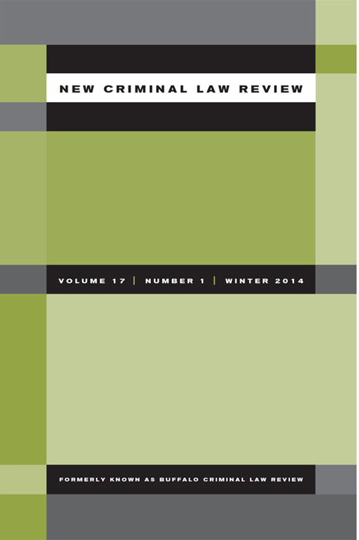 Consensual Adult Incest New Criminal Law Review University Of