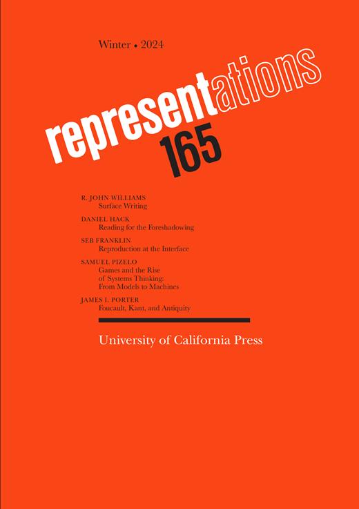 Surface Writing | Representations | University of California Press