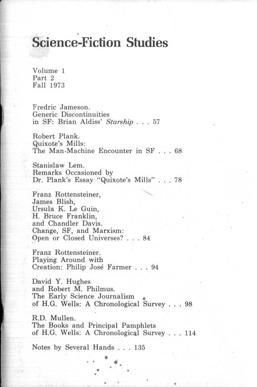 The Early Science Journslism of H.G. Wells: A Chronological Survey ...