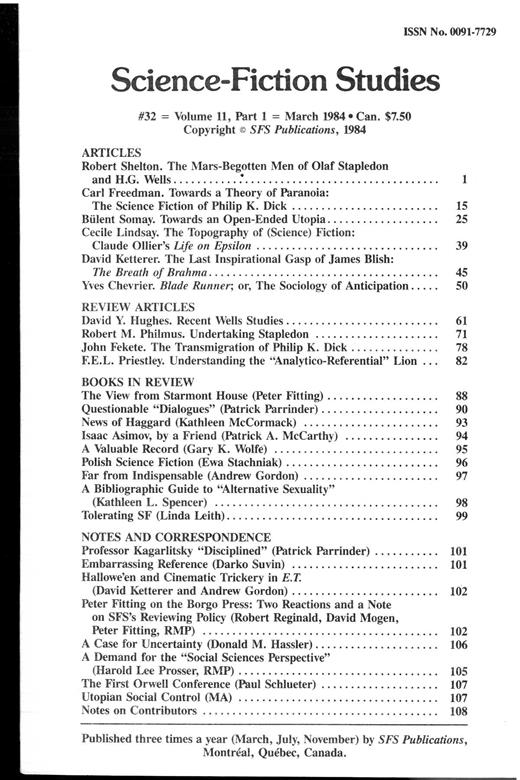 Review: Hal Clement, by Donald M. Hassler; A rthurC. Clarke, by Eric S ...