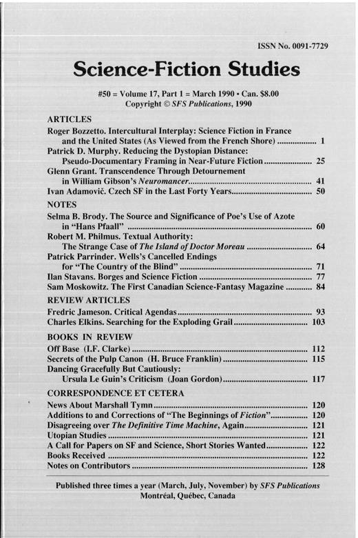 Borges and the Future | Science Fiction Studies | University of ...