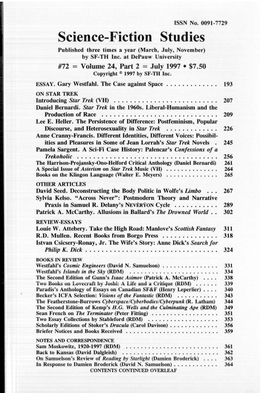 Review: Islands in the Sky: The Space Station Theme in Science Fiction ...