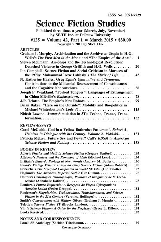 Review: Vintage Visions: Essays on Early Science Fiction, edited by ...