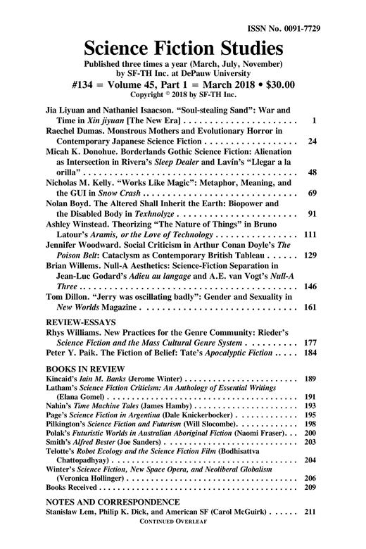 Review: Robot Ecology and the Science Fiction Film, by J.P. Telotte ...