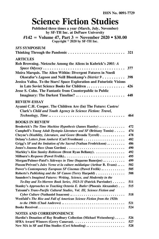 Review: Publishing and the Science Fiction Canon: The Case of ...