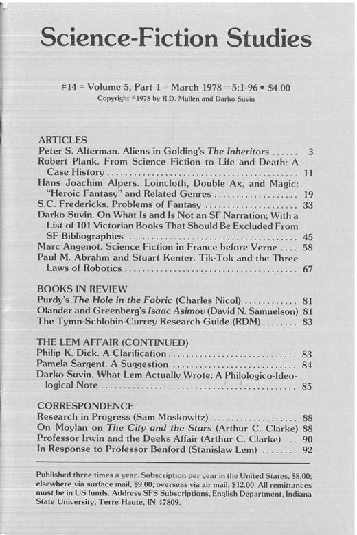 Review: A Research Guide to Science Fiction Studies: An Annotated ...