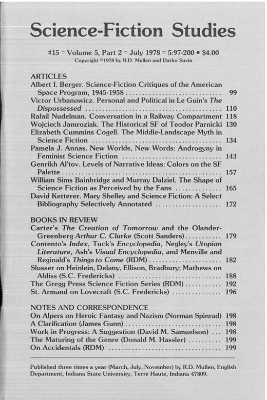 Science-Fiction Critiques of the American Space Program, 1945-1958 ...