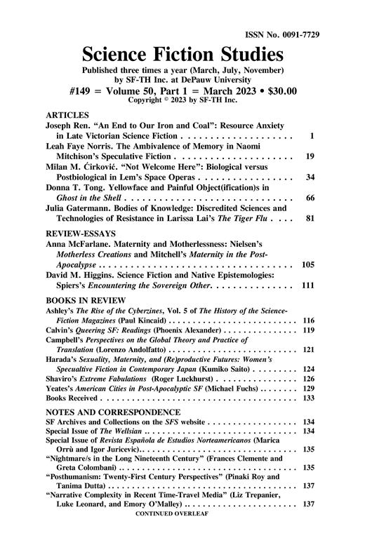 Review: Science Fiction in Translation: Perspectives on the Global ...