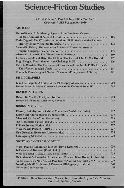 The Encounter of Taoism and Fascism in Philip K. Dick’s The Man in the ...
