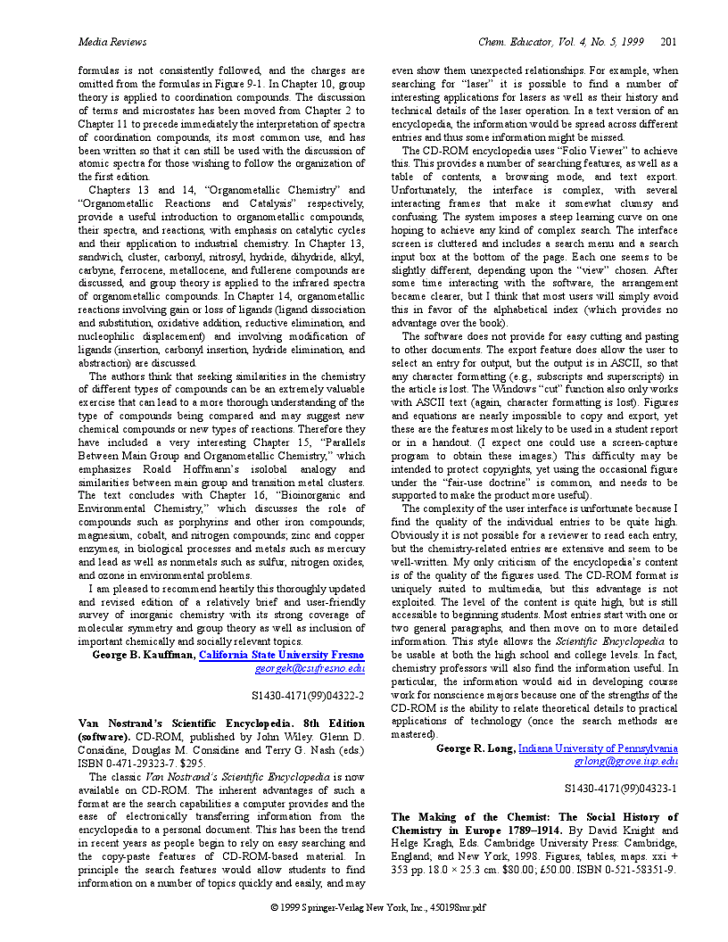 Van Nostrand’s Scientific Encyclopedia. 8th Edition (software), Edited by Glenn D.Considine ...