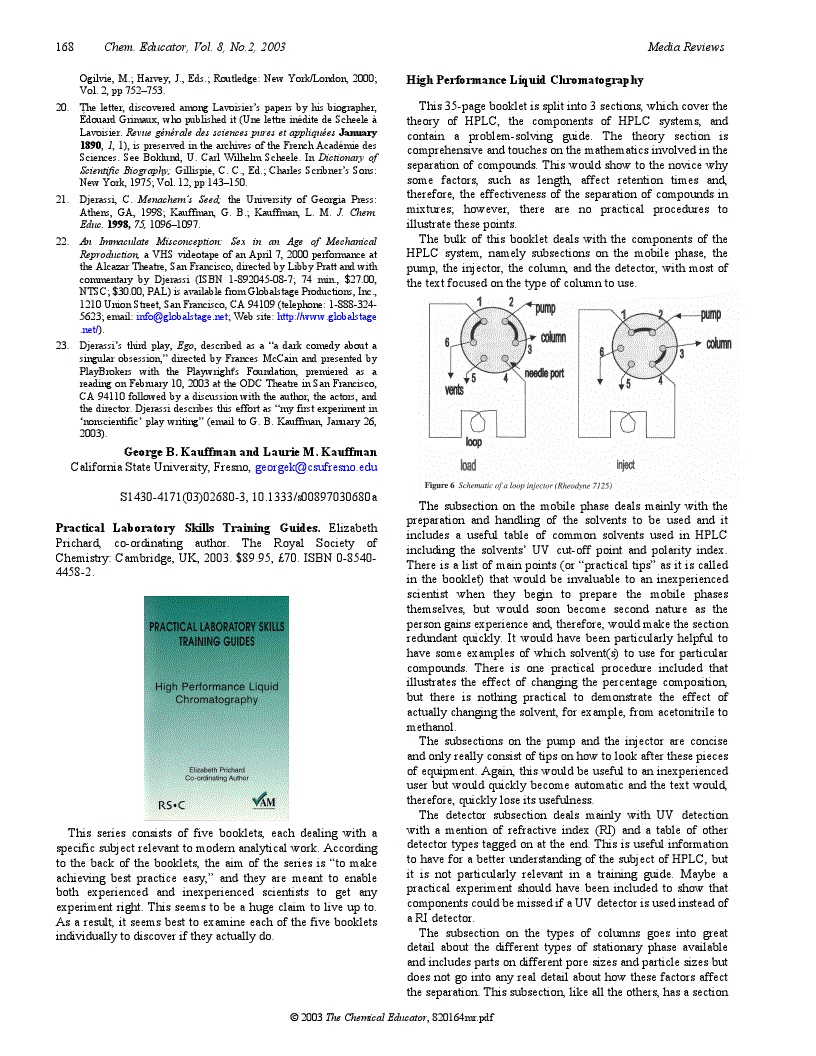 Practical Laboratory Skills Training Guides, by Elizabeth Prichard ...